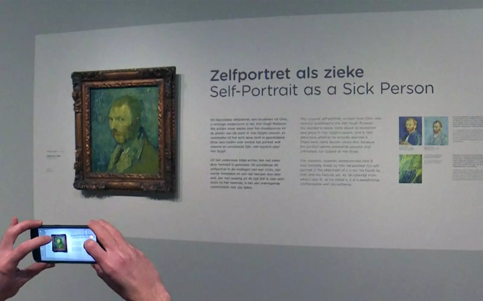 Vincent Van Gogh selvportræt som syg person