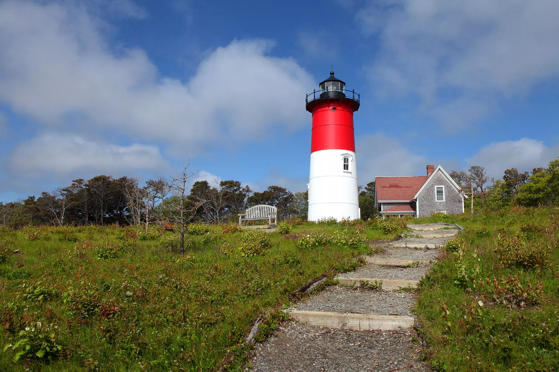 Nauset Beach Lighthouse on Cape Cod