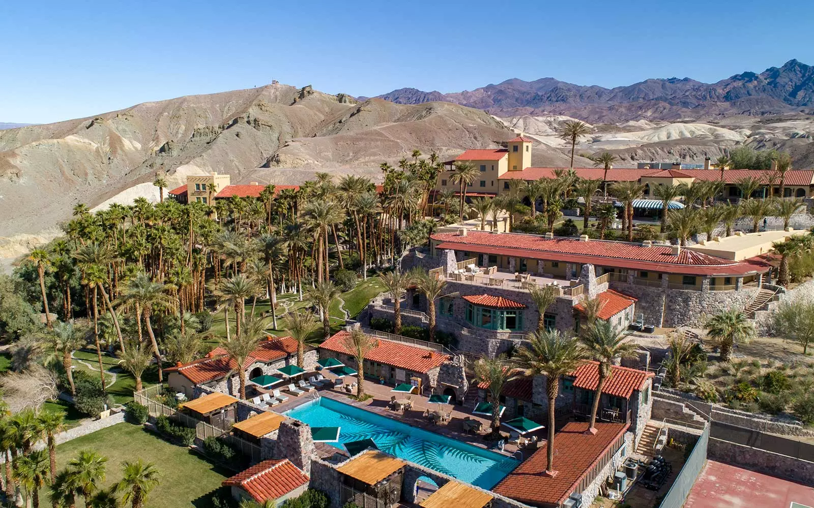 Aerial, The Oasis at Death Valley