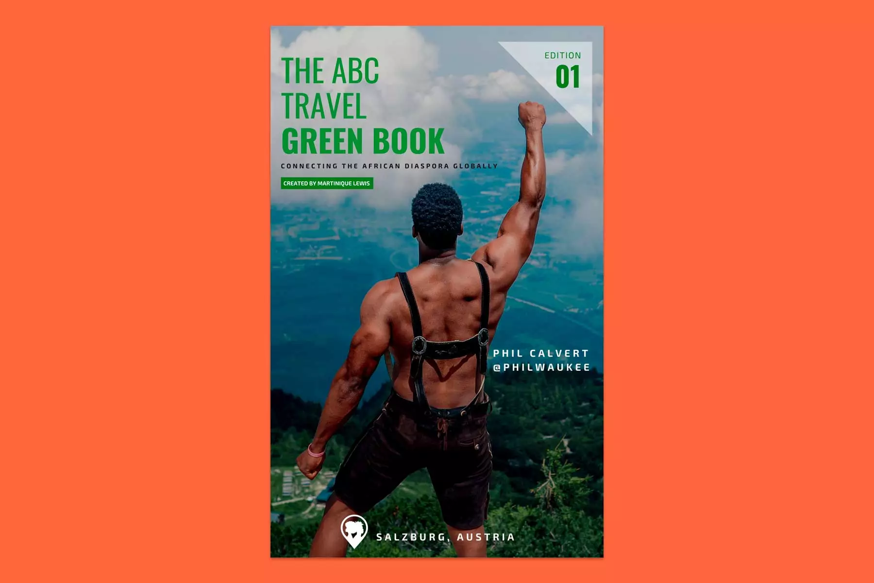 Martinique Lewis ၏ ABC Travel Green Book အတွက် စာအုပ်အဖုံး၊