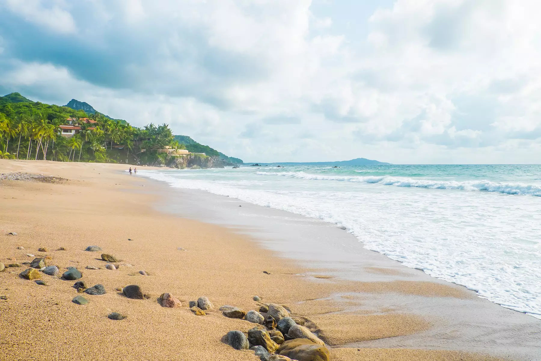 Mexiko, Nayarit, Sayulita, pobřeží Tichého oceánu, pláž