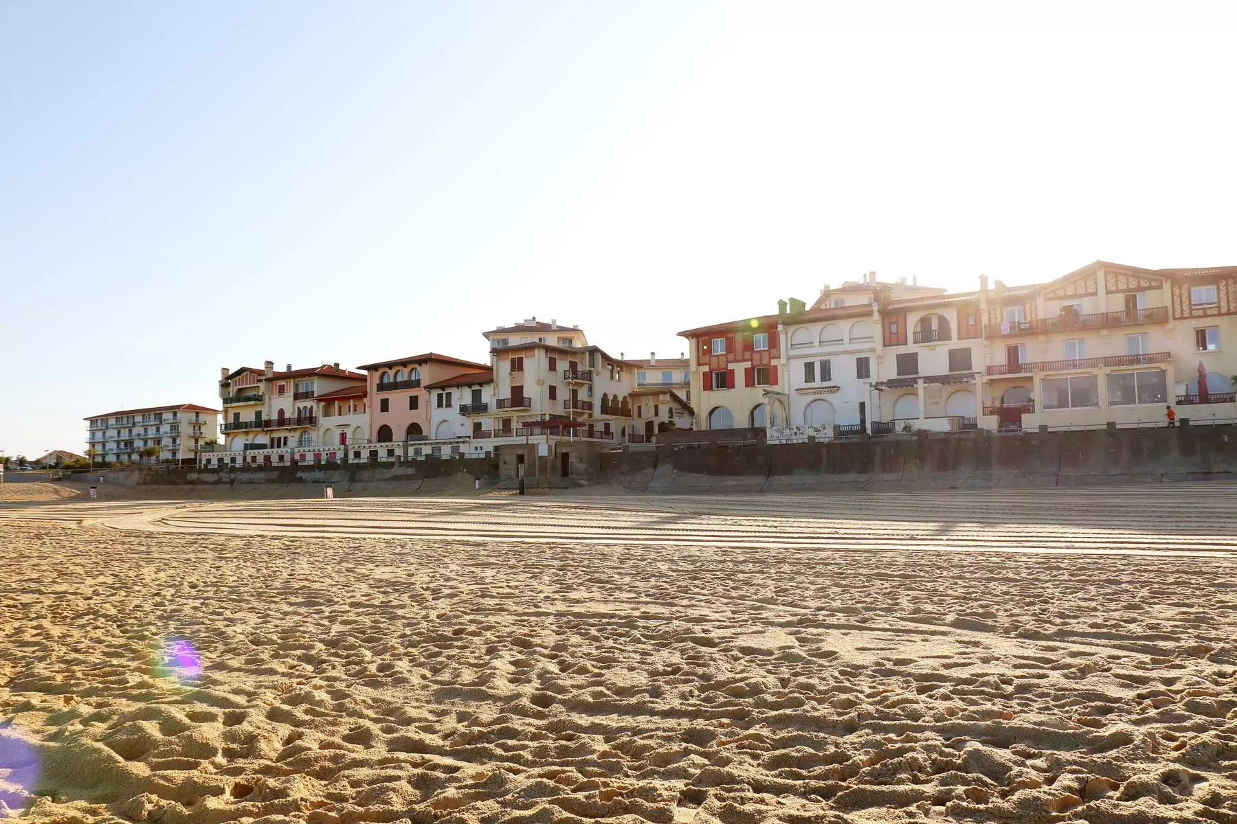 Hossegor, France maisons en bord de mer le matin