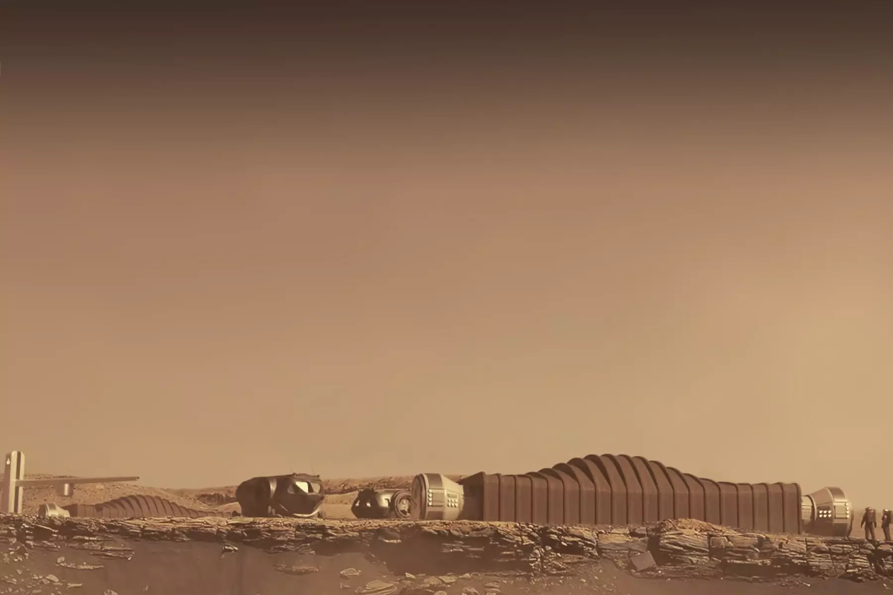 Mars Dune Alpha Conceptual Render: Visualisasi di Marikh