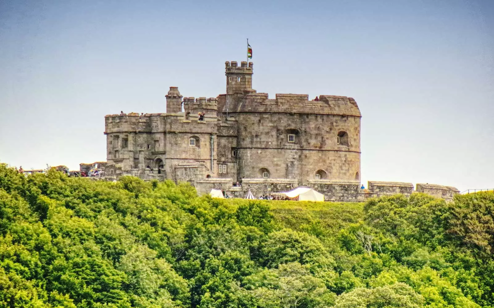 Hrad Pendennis vo Falmouthe, South Cornwall, UK