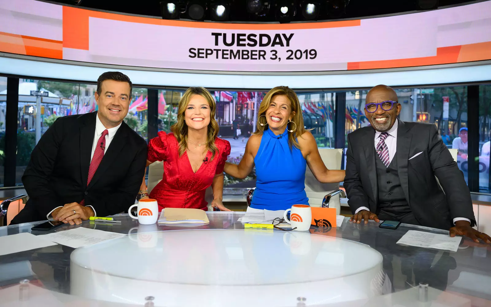 Carson Daly, Savannah Guthrie, Hoda Kotb 및 Al Roker