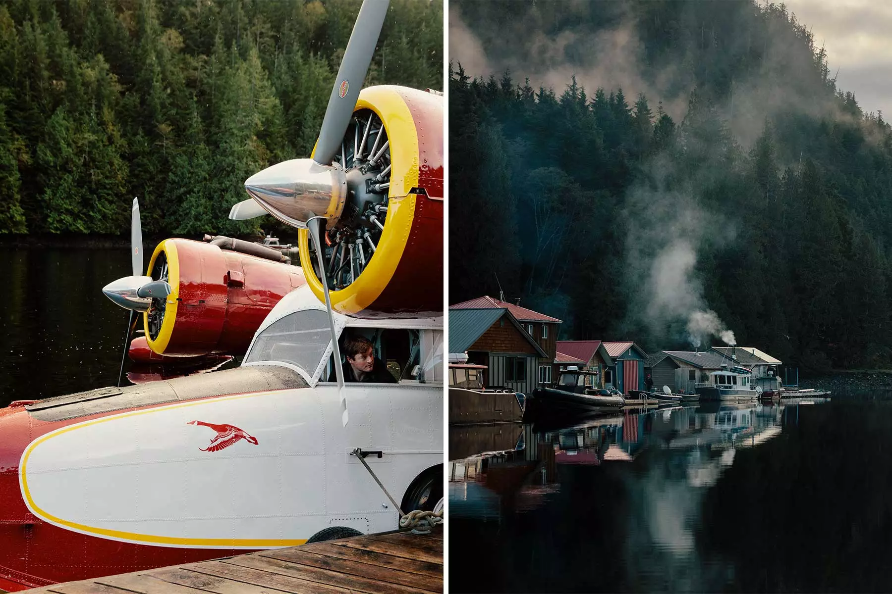 Nimmo Bay seaplane na cabins