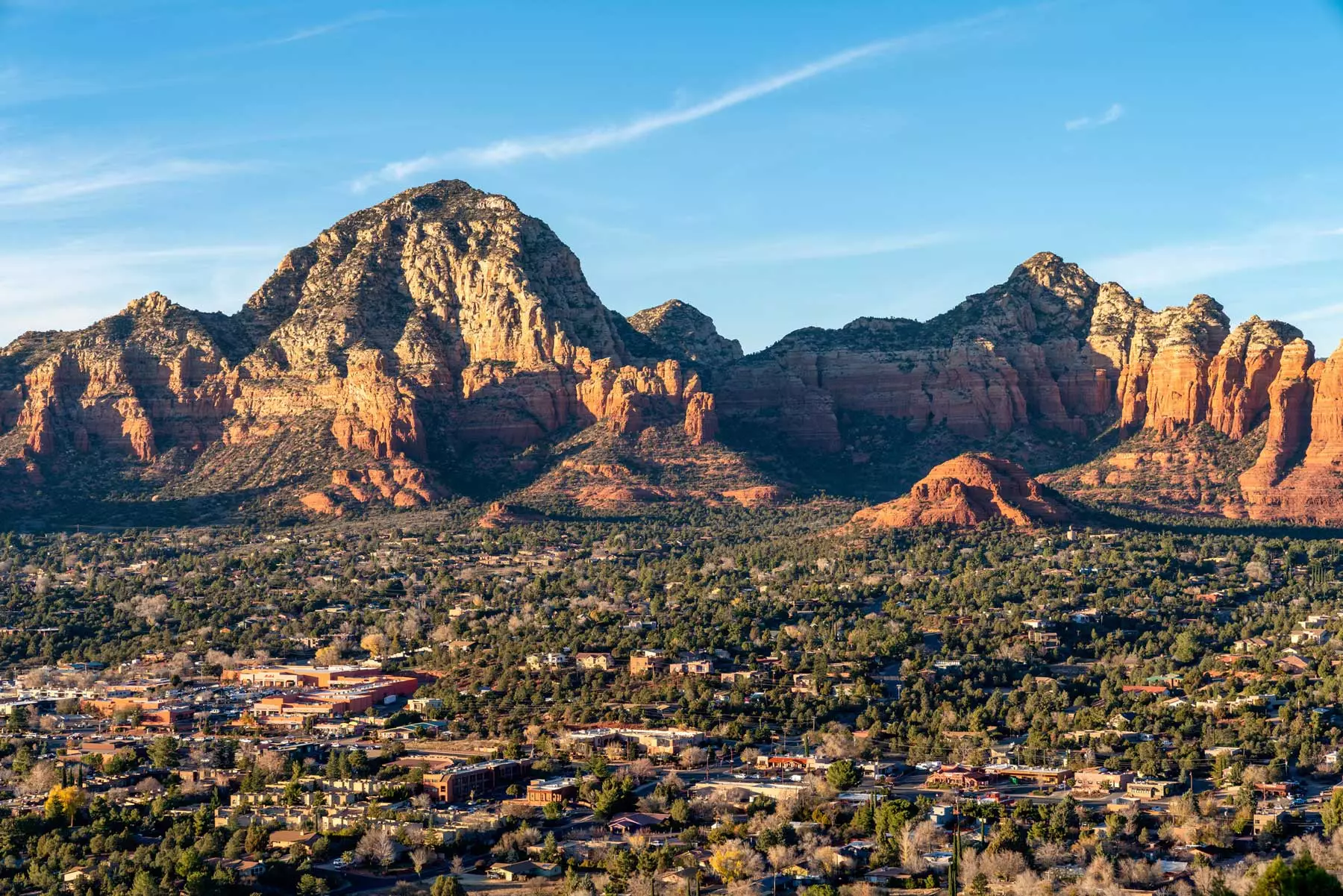 Letecký pohľad na Sedonu, Arizona