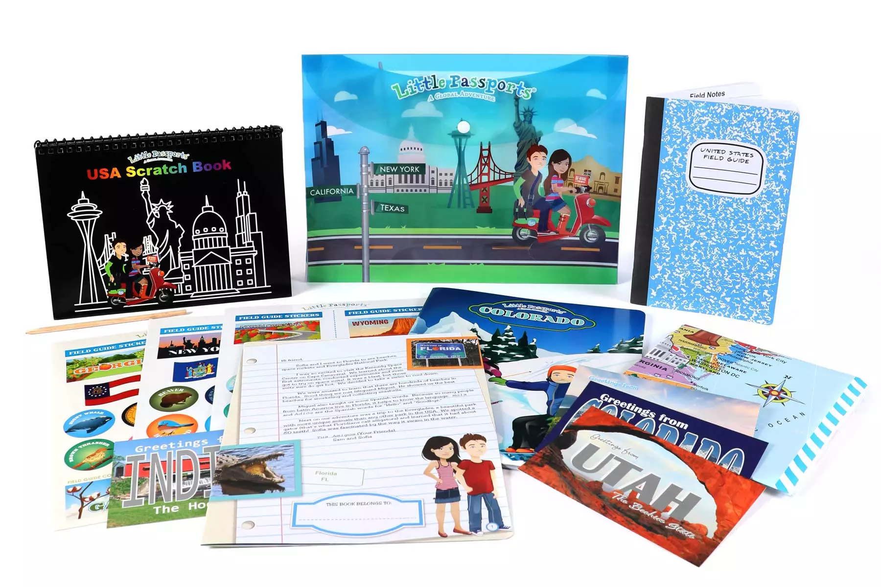Комплекти за домашно обучение Little Passport