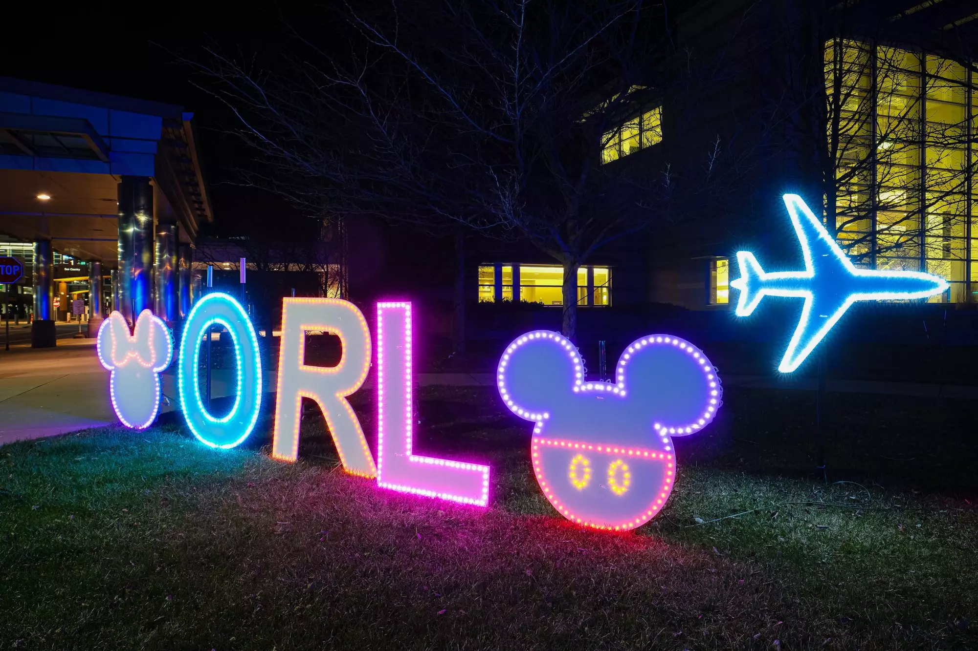 Display de luz do aeroporto de Wisconsin