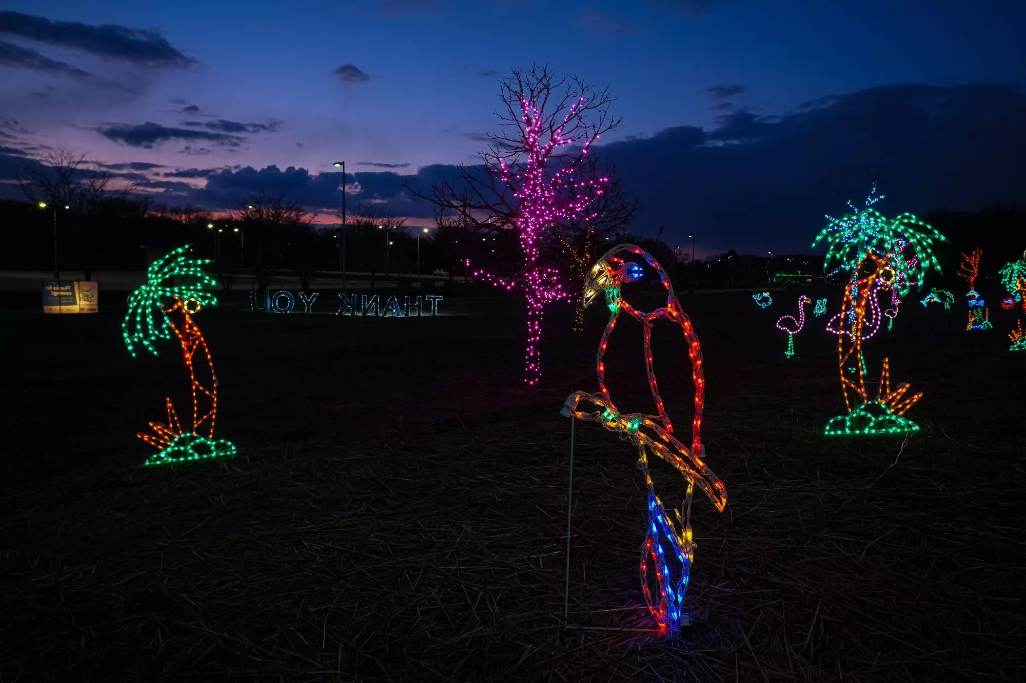 Display de luz do aeroporto de Wisconsin