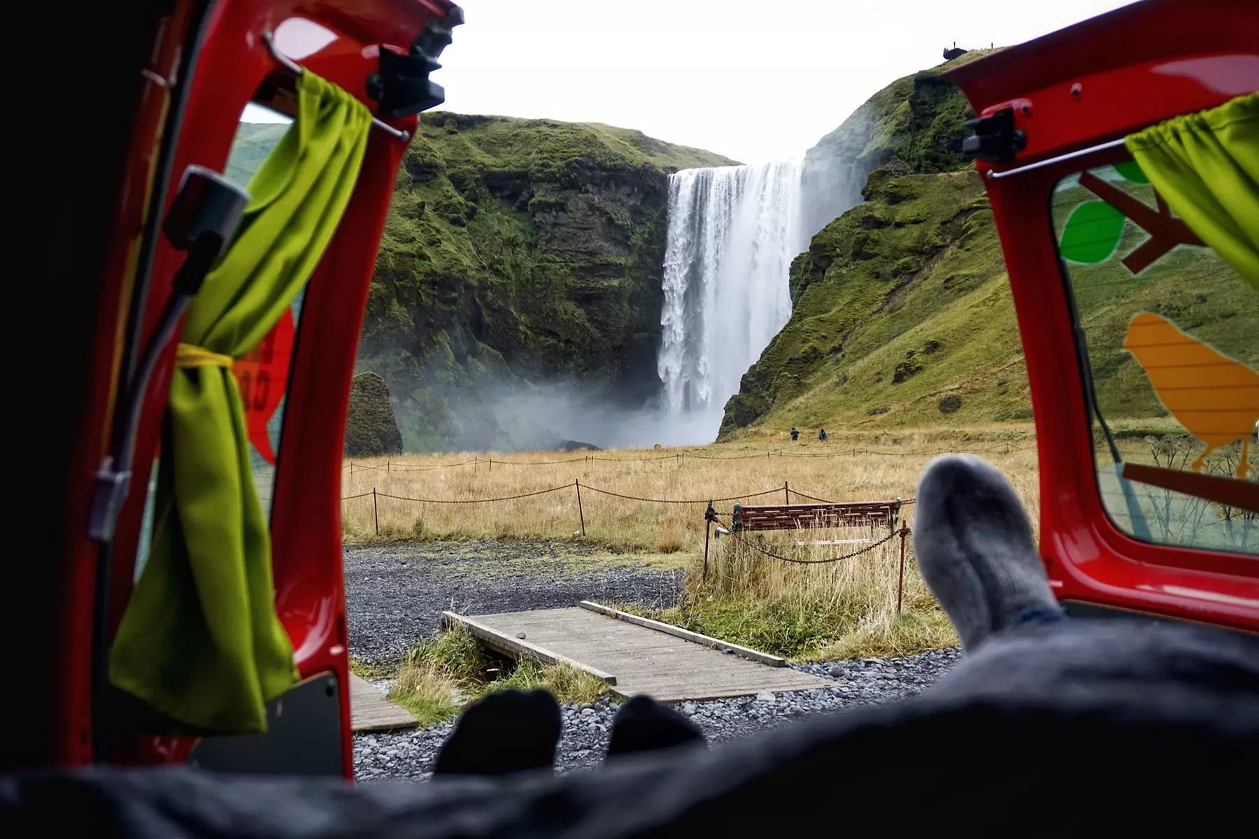 لاگېرىمىزدىن Skogafoss شارقىراتمىسى