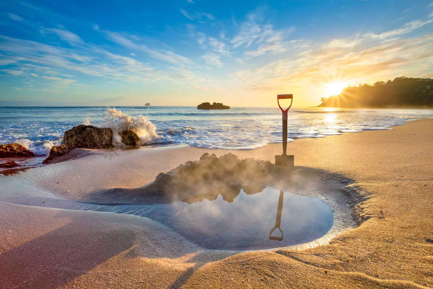 Hot Water Beach, Nieuw-Zeeland