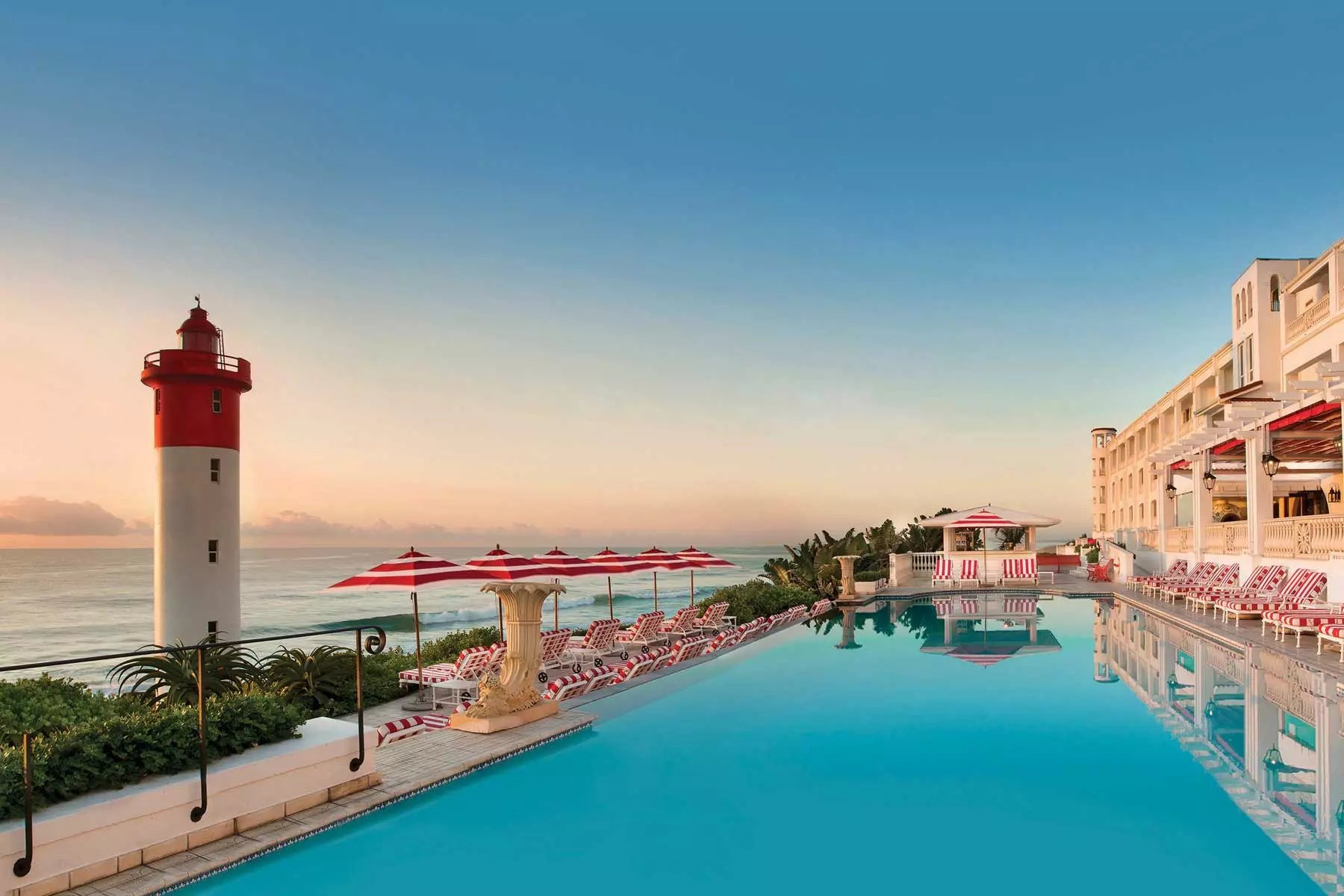 Piscina del hotel Oyster Box en Sudáfrica