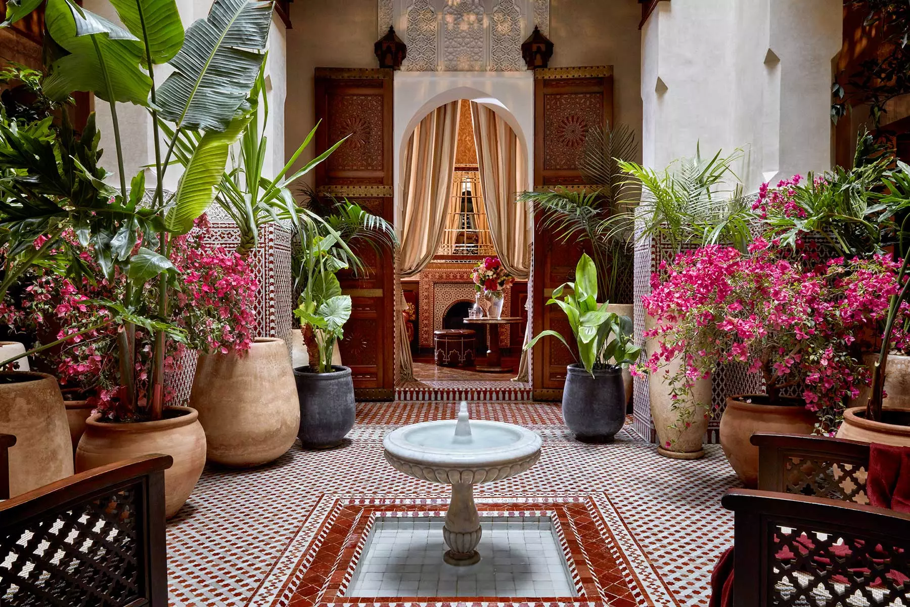 Das Royal Mansour Hotel in Marrakesch, Marokko