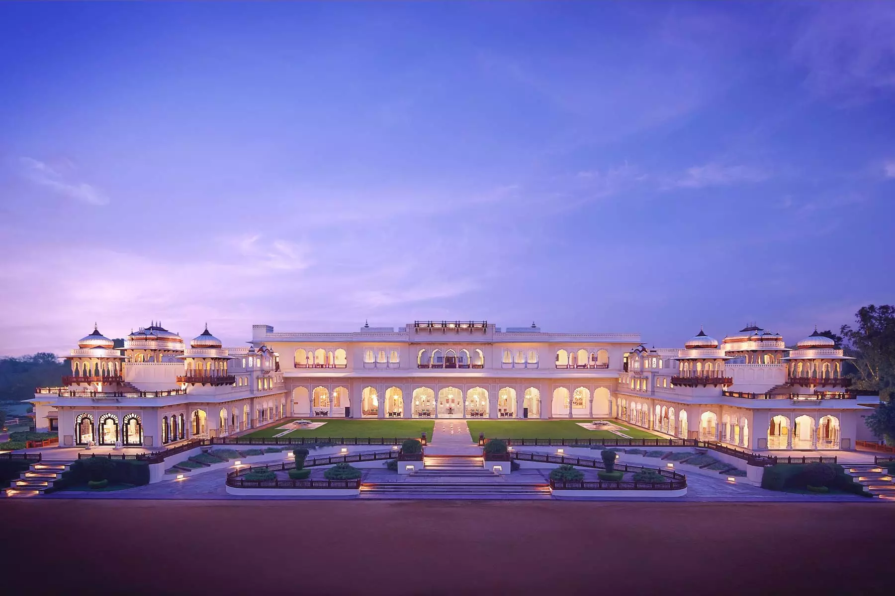 O le faletalimalo o le Rambagh Palace i Jaipur, Initia