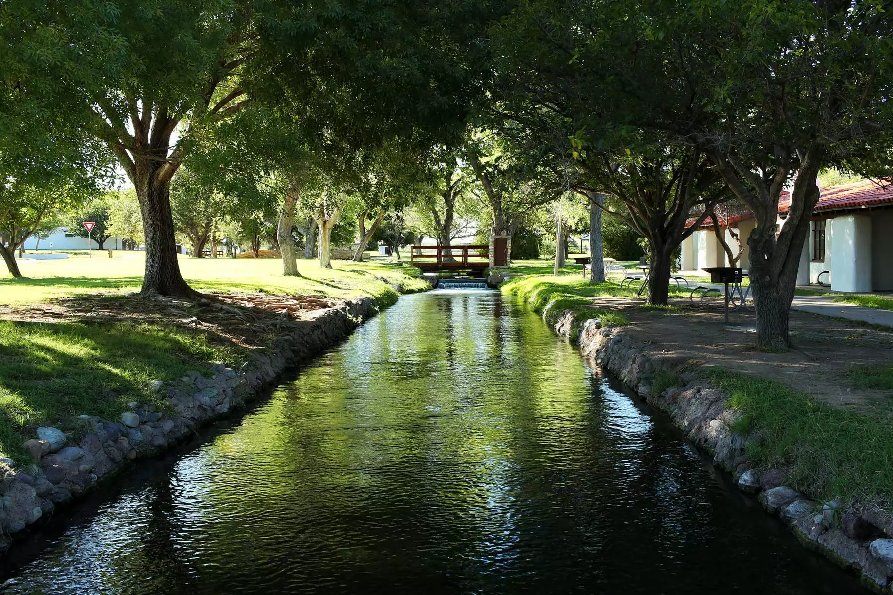 西德克薩斯州巴爾莫利亞州立公園的小溪