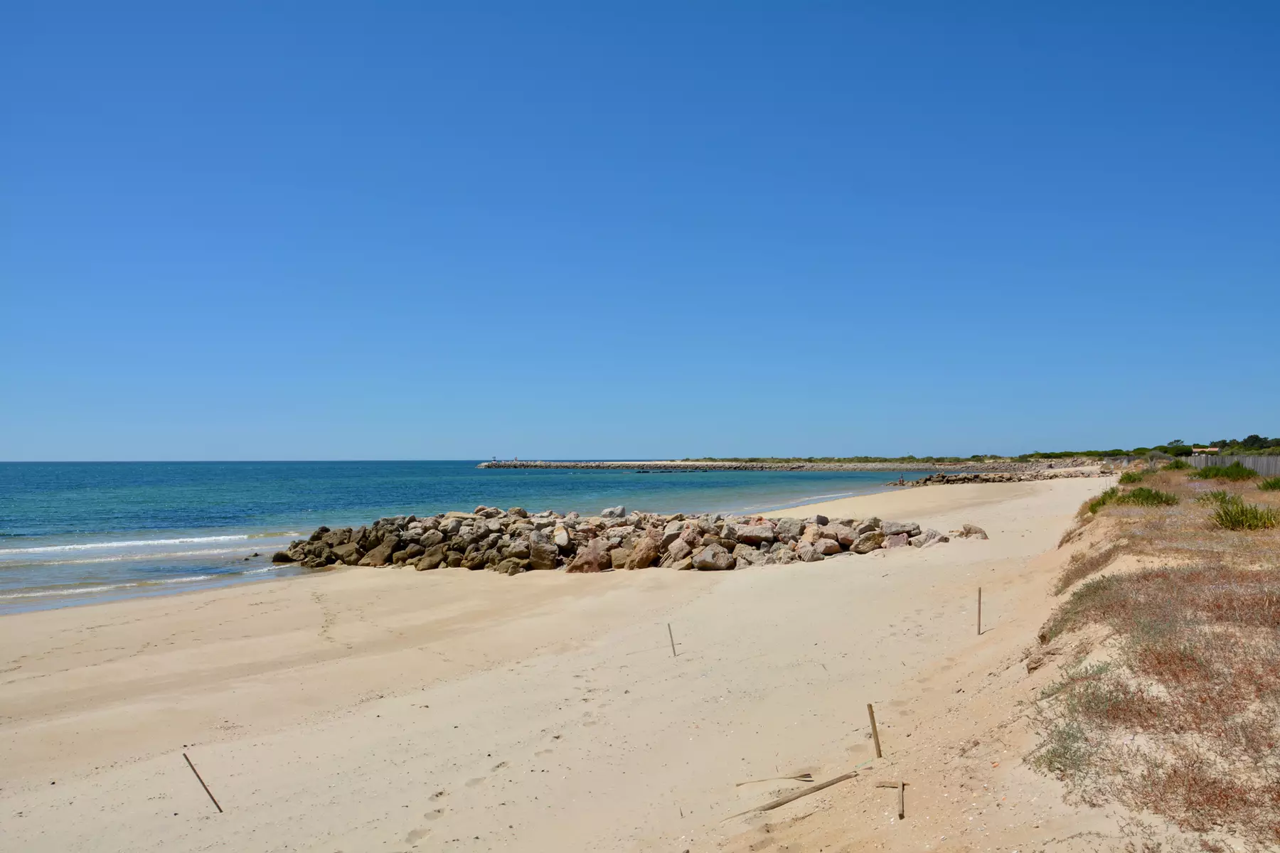 Plage de Tavira, Algarve, Portugal.