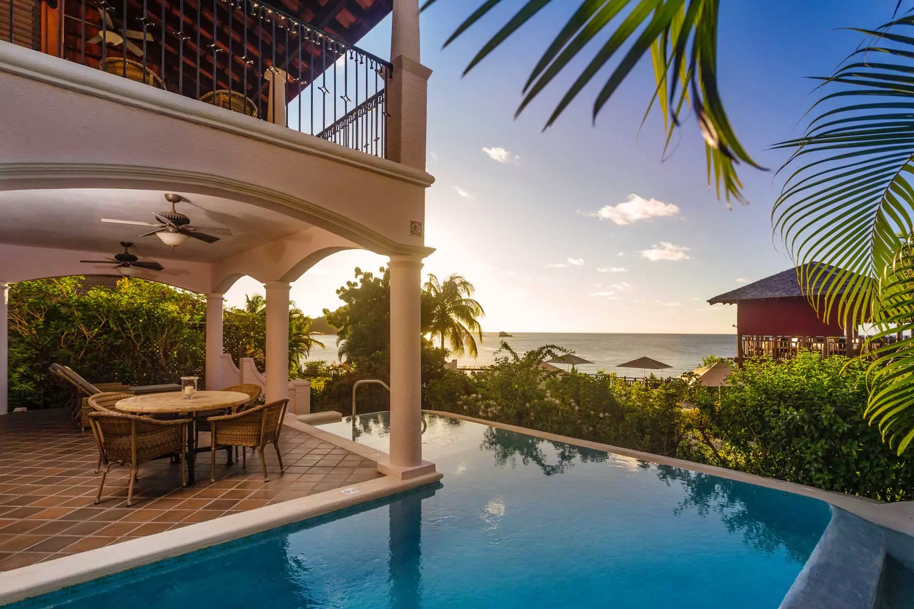 Pool på Cap Maison Resort i St. Lucia