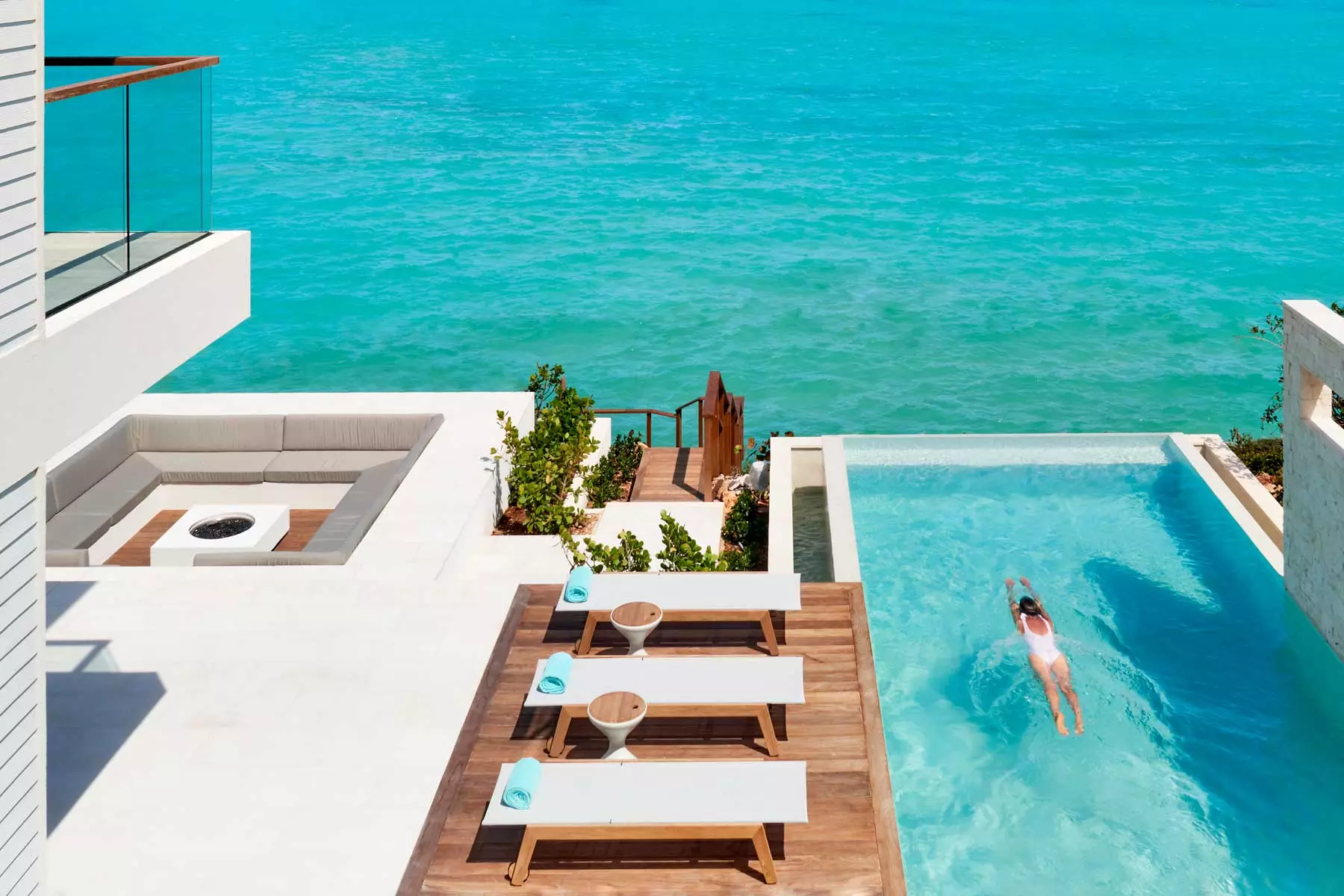 Pas dej ntawm Wymara Resort hauv Turks & Caicos