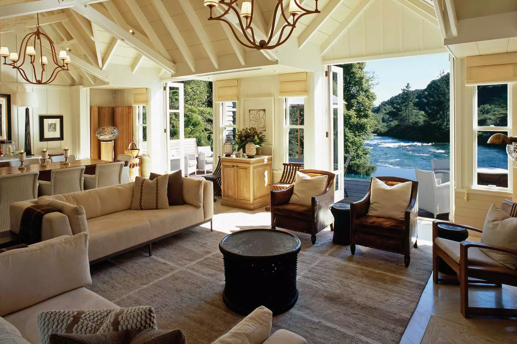 Huka Lodge, Cottage-Interieur des Eigentümers, Taupo, Neuseeland