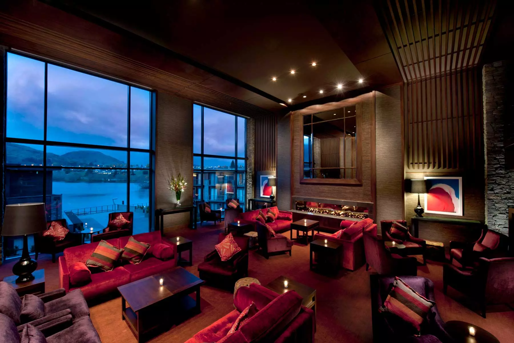 Hilton Queenstown Resort & Spa, lobi hotel, Queenstown, New Zealand