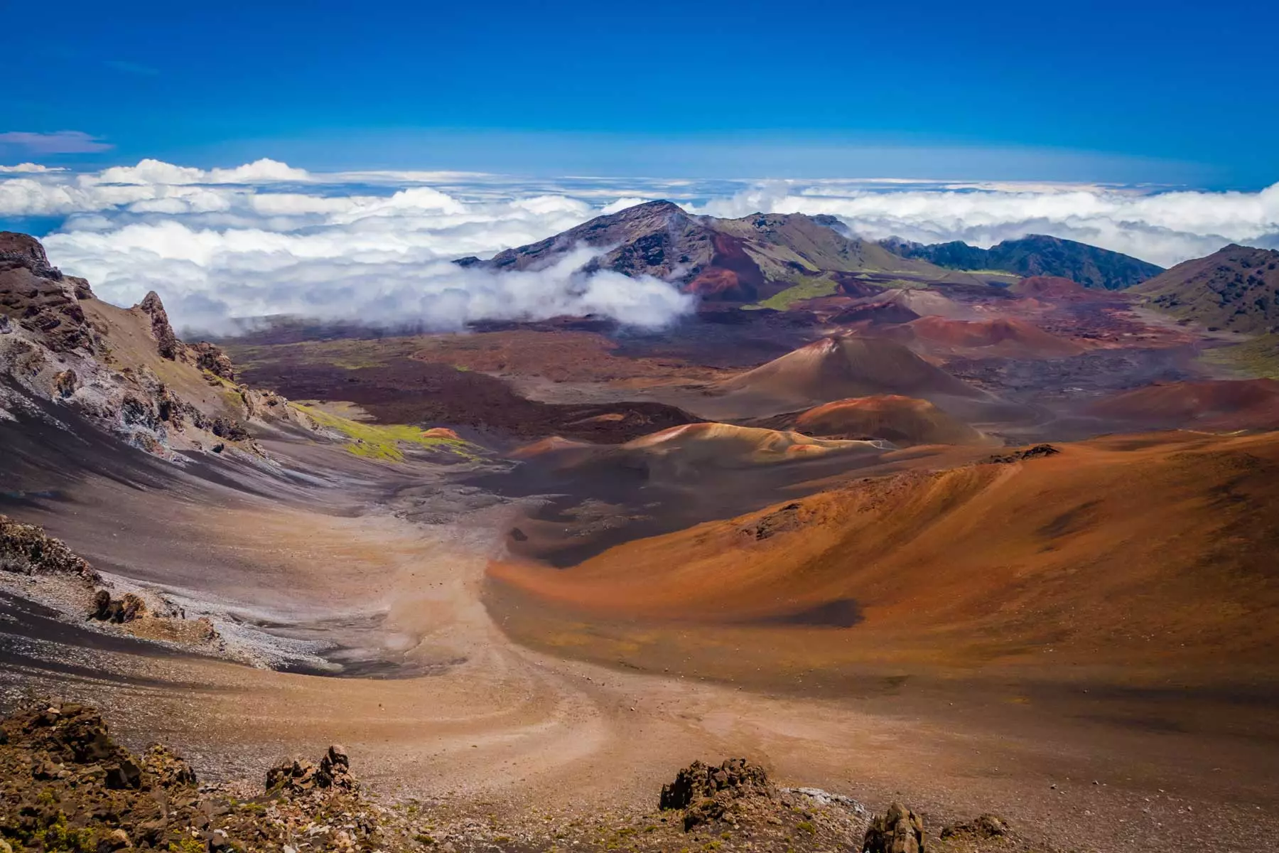 Haleakala ආවාටය, Maui, Hawaii.