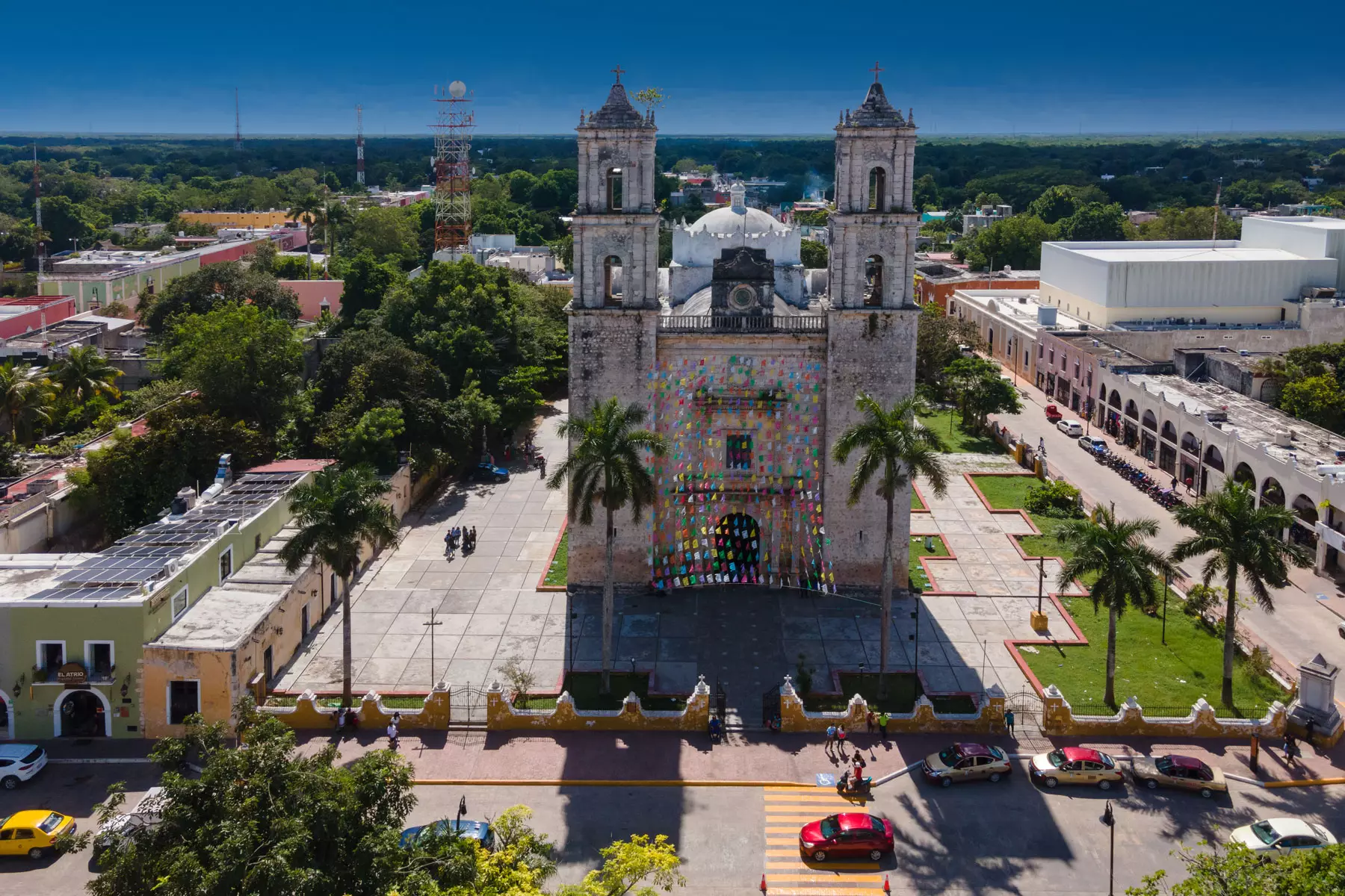 Ang simbahan sa San Servasio sa Valladolid, Yucatan, Mexico