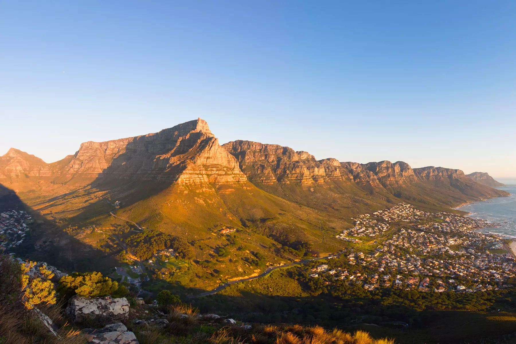 Table Mountain, Cape Town, Aferika i Saute