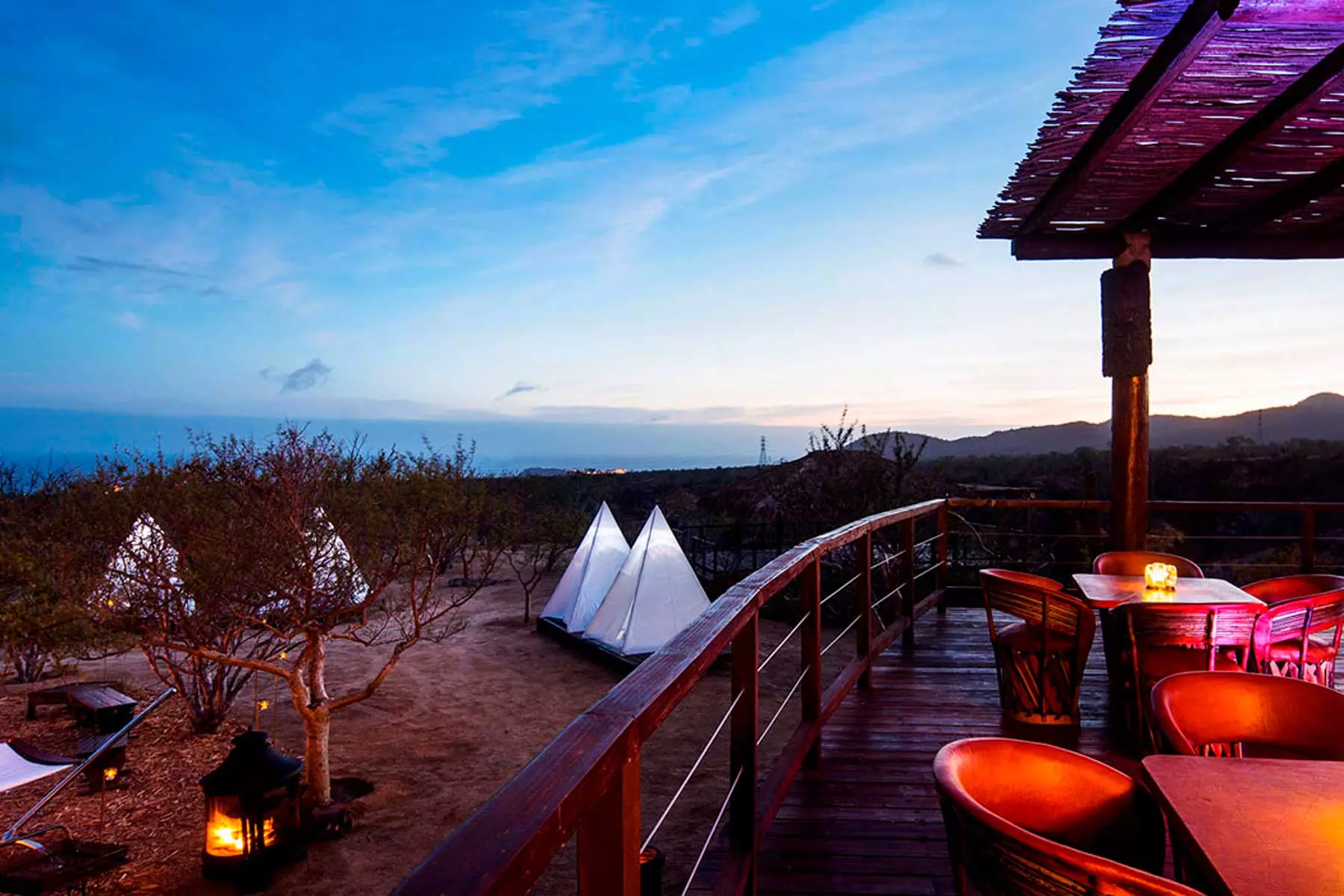 Pemandangan malam Montage Expeditions Arroyos Glamping di Los Cabos