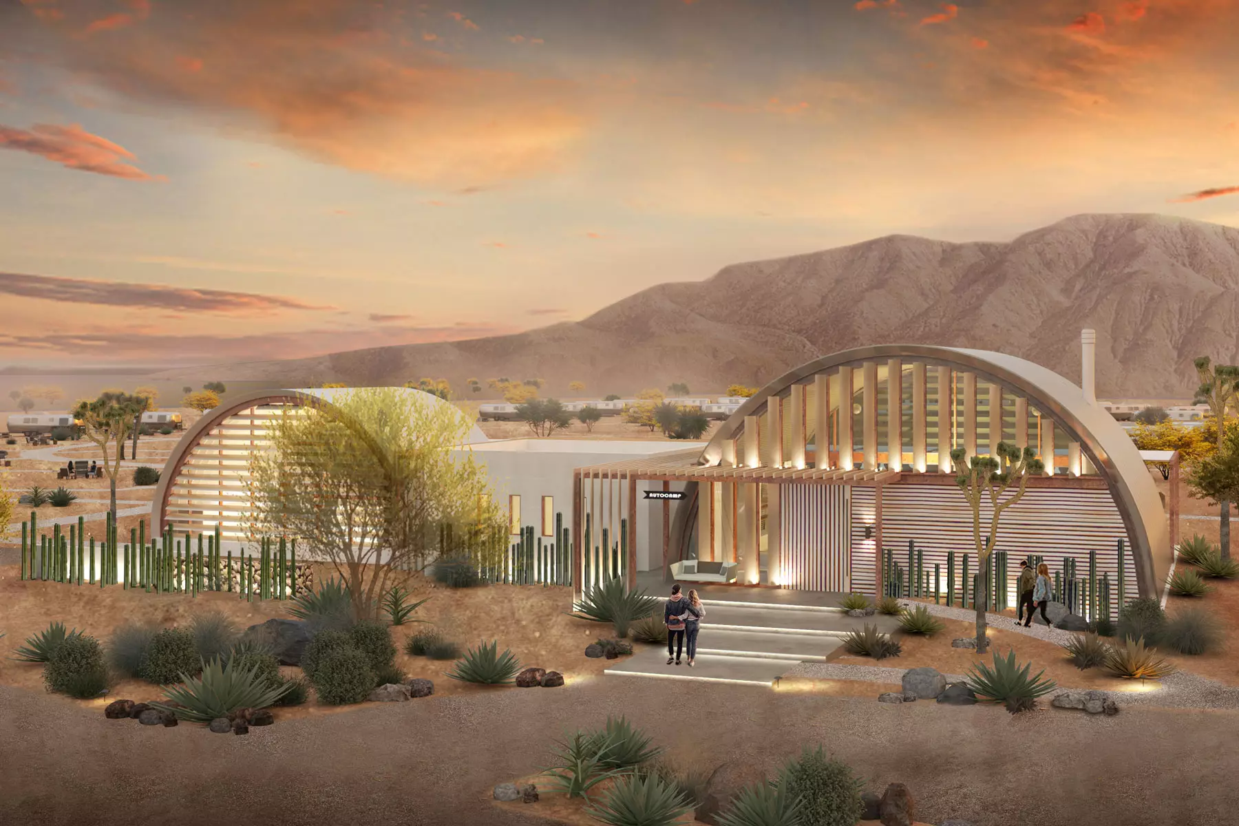 Rendering AutoCamp Joshua Tree Clubhouse