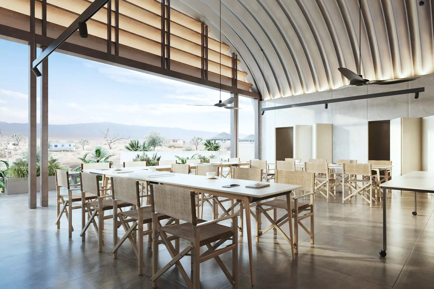 Rendering AutoCamp Joshua Tree Clubhouse