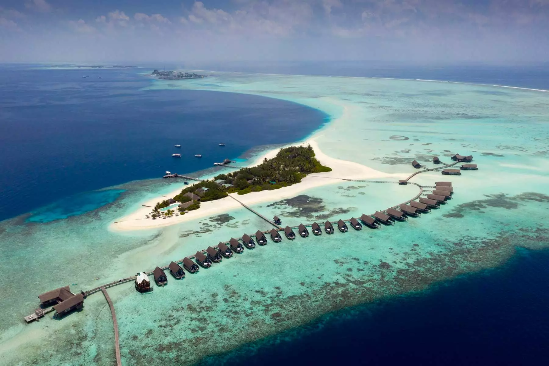 Vakansie-eiland Kakao-eiland, Suidelike Man-atol, Indiese Oseaan, Maldive