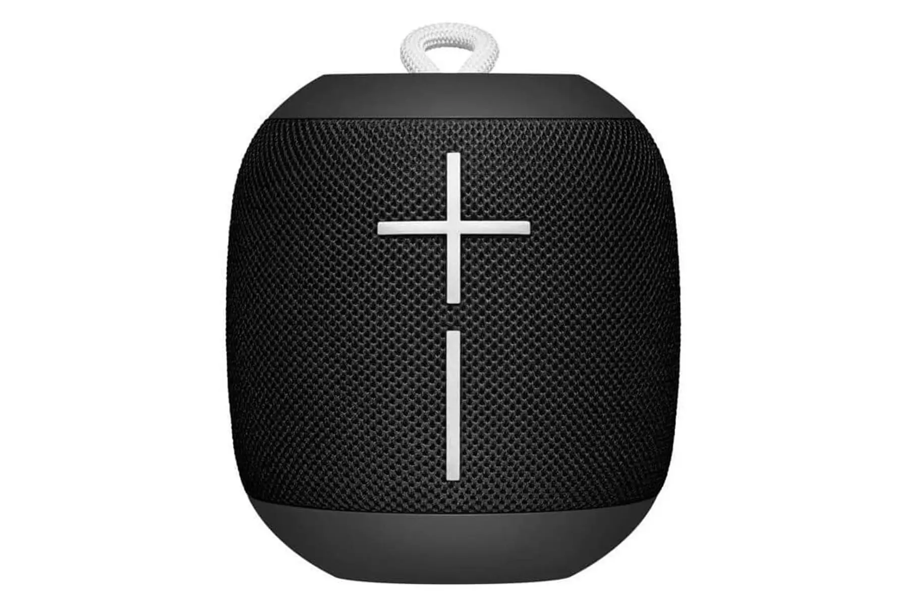 Černý mini kulatý bluetooth reproduktor