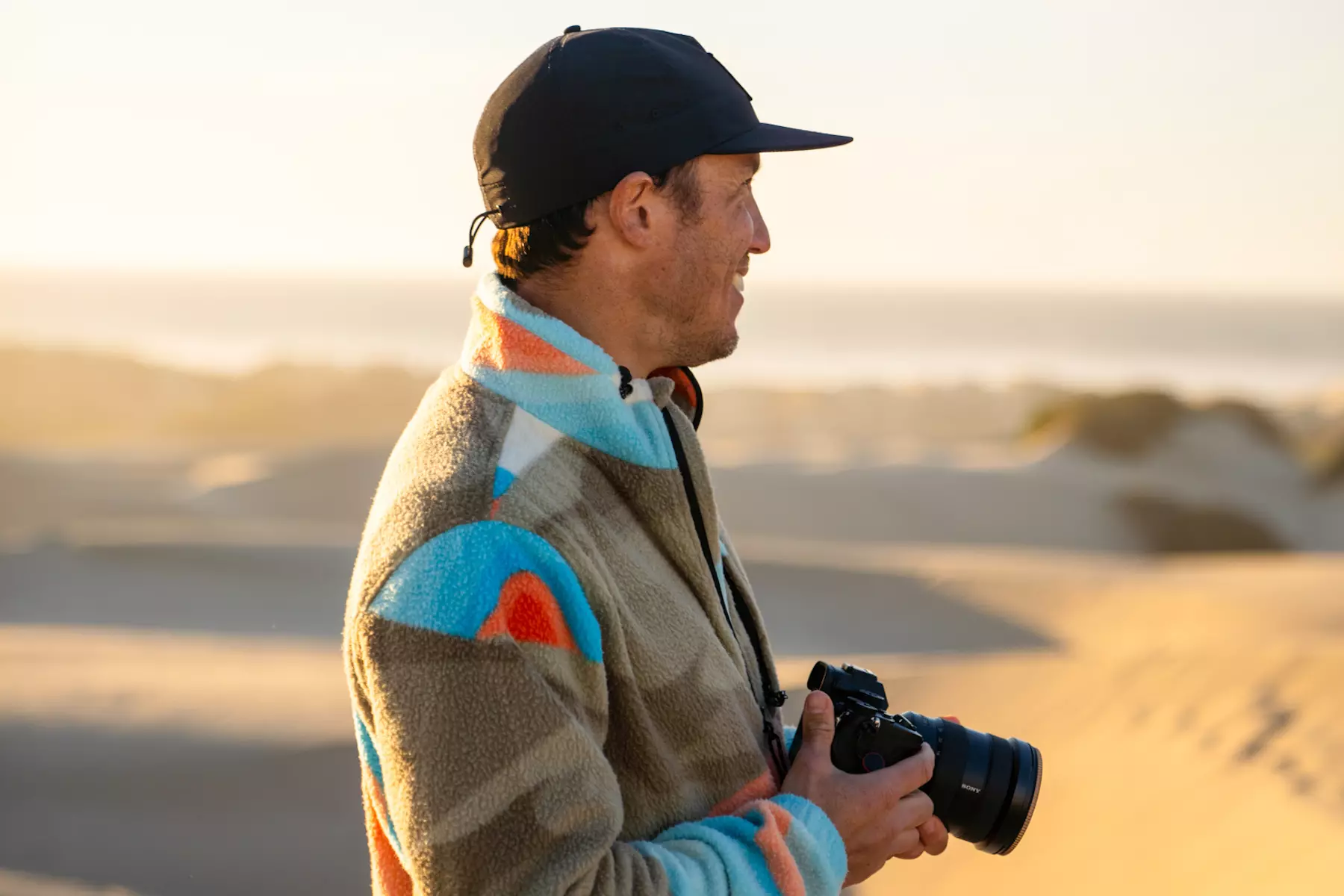 Fotograf Chris Burkard am Billabong Wüst Fleece