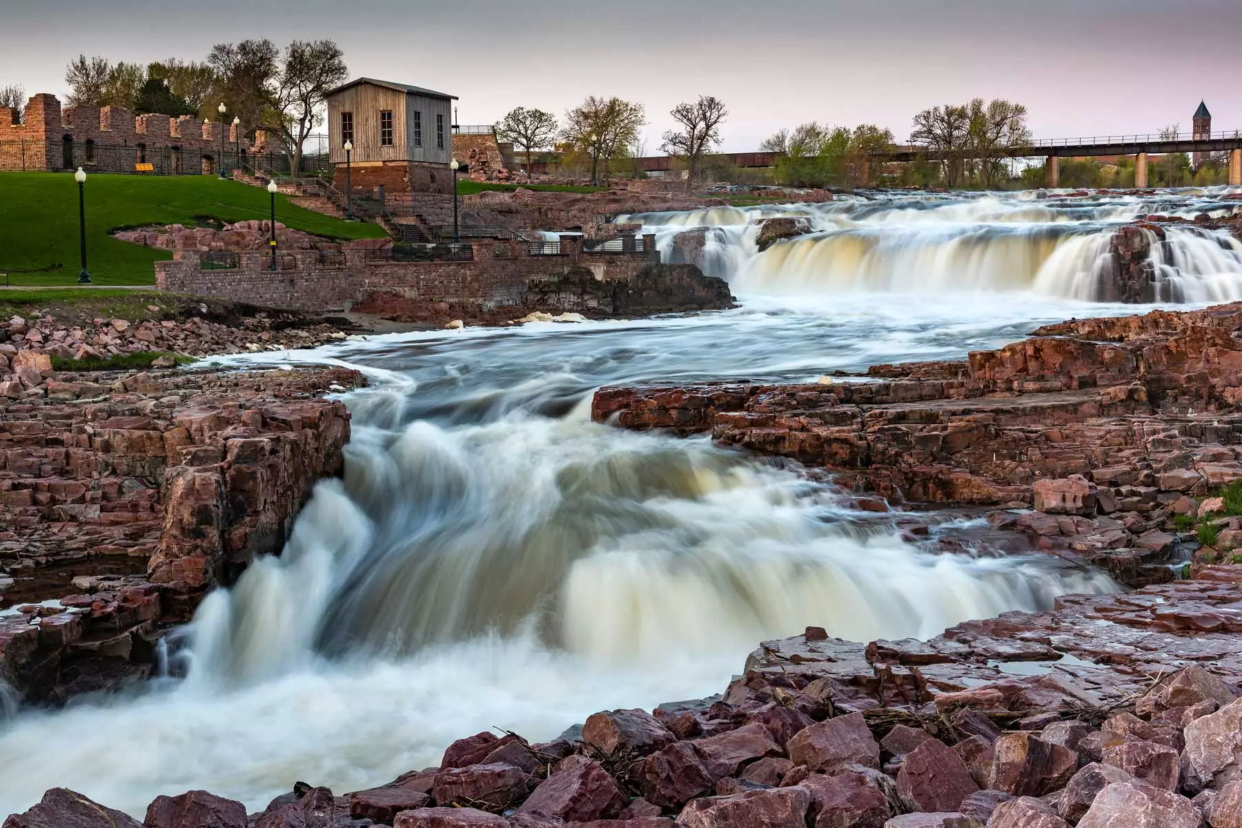 Falls Park i Sioux Falls, South Dakota