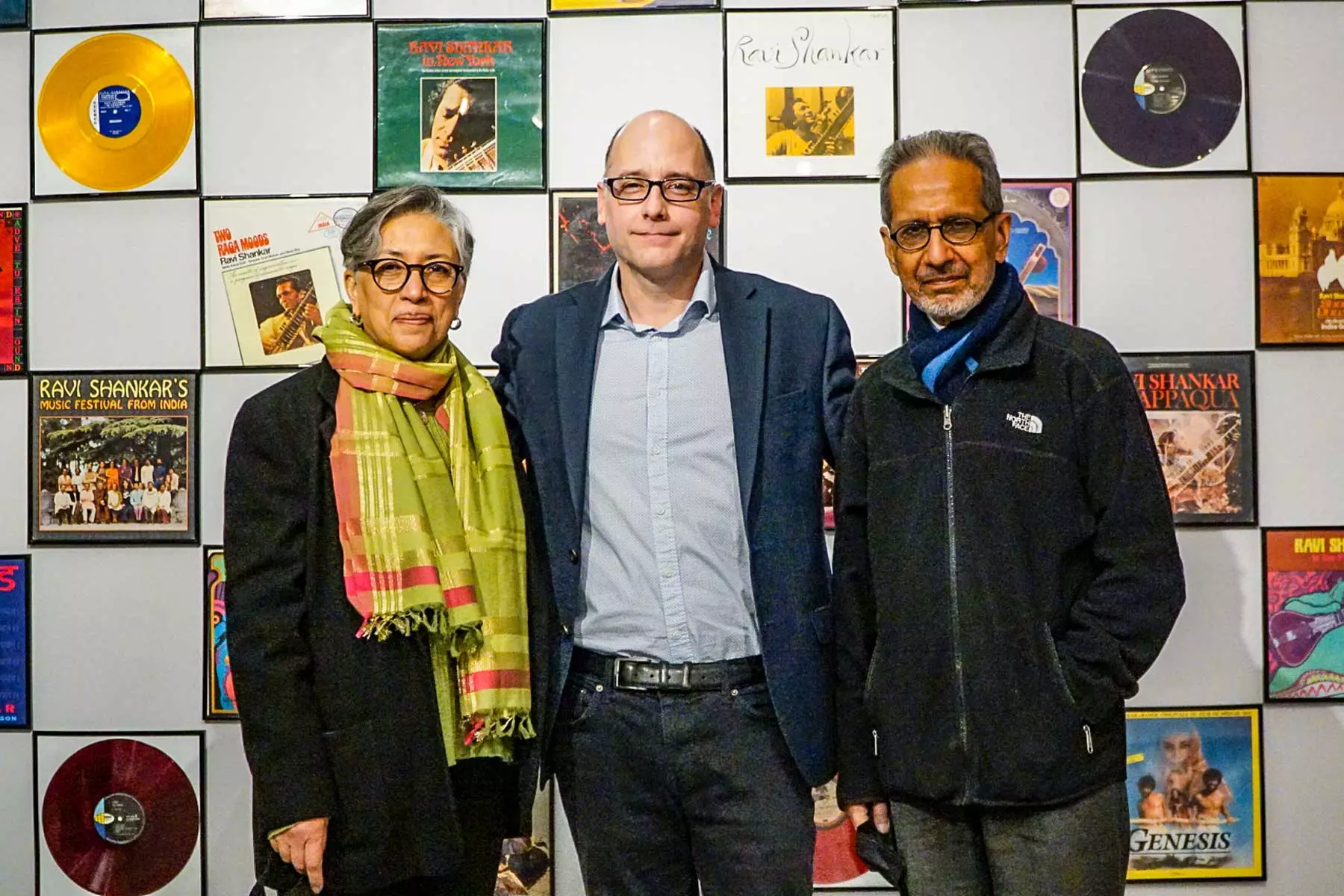 Shireen ug Afzal sa Ravi Shankar exhibit sa South Asia Institue sa Chicago