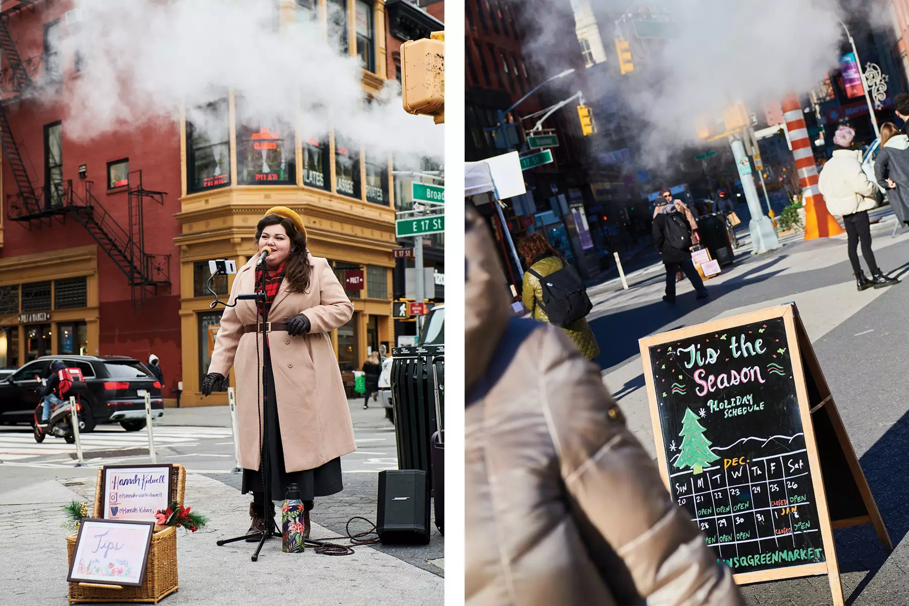 Holiday entertainment op Union Square Green Market