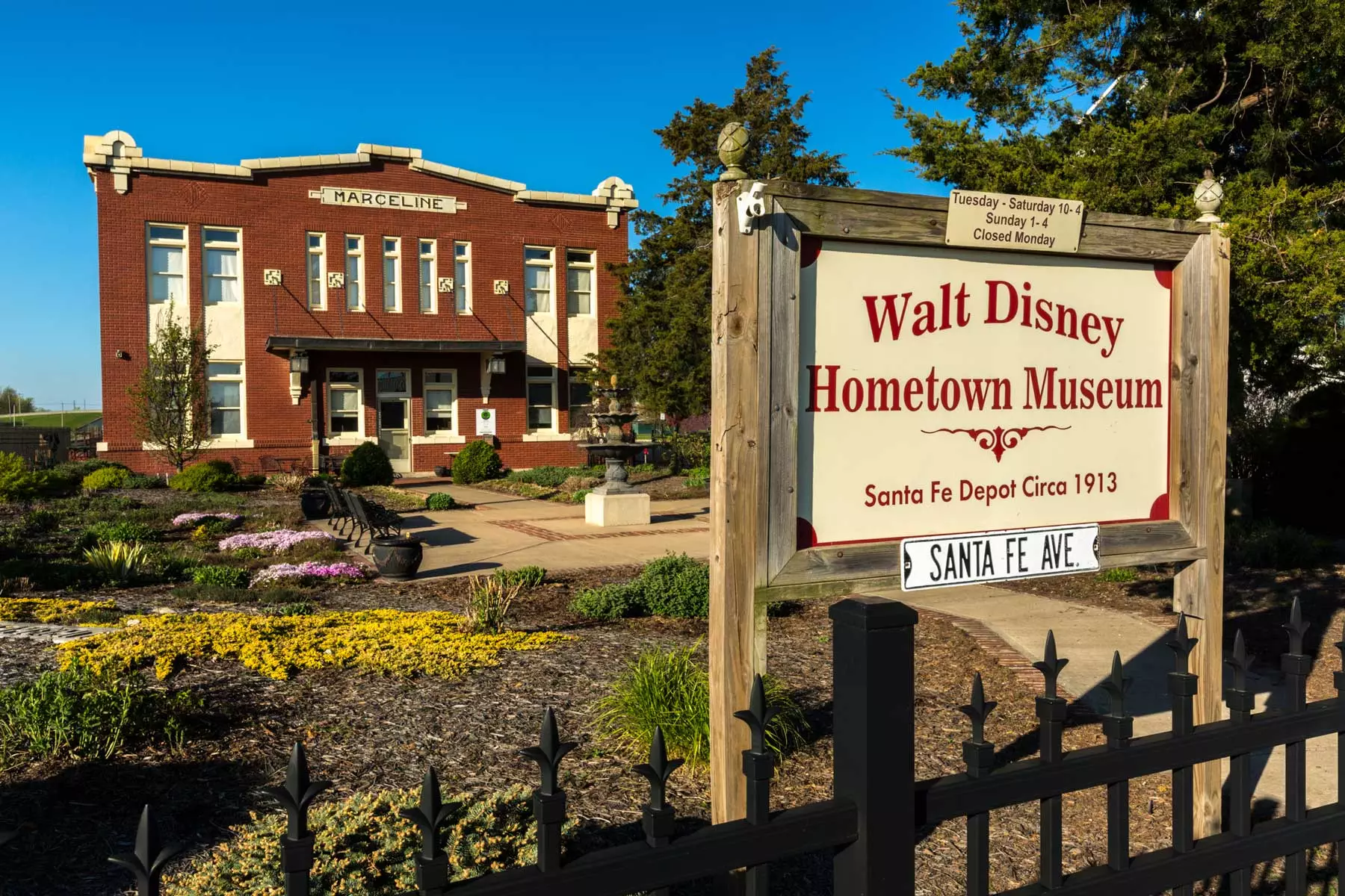 Eksterieur fan Walt Disney's Hometown Museum yn Marceline, Missouri