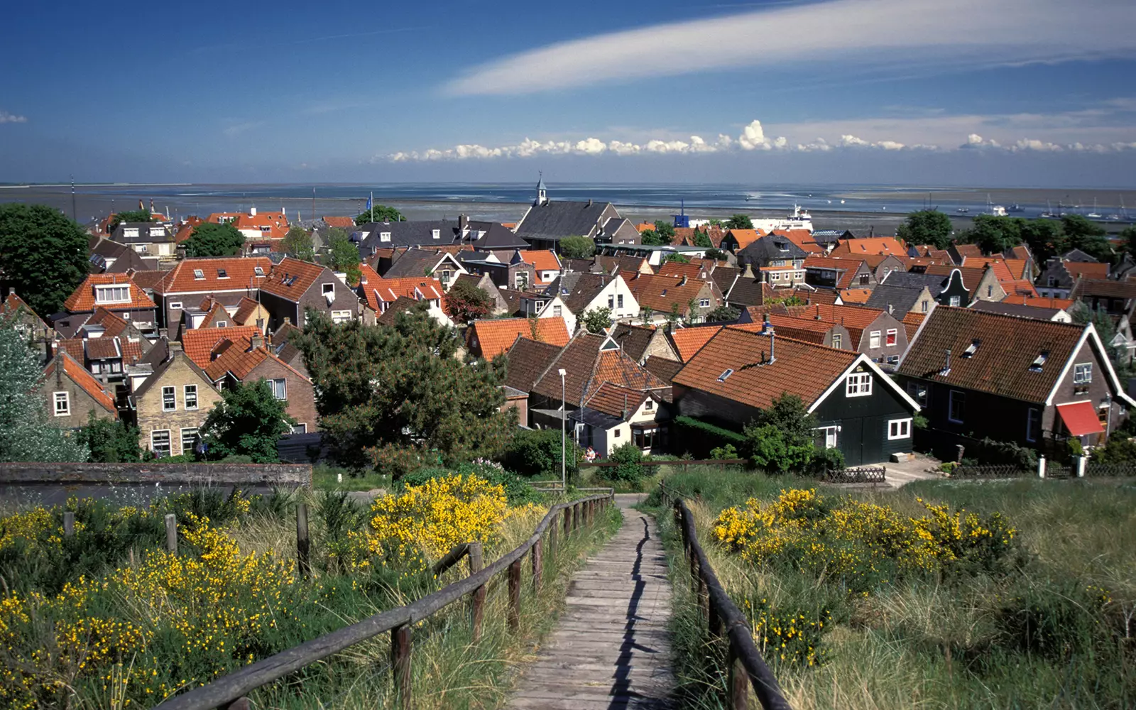 kleng europäesch Stad Terschelling an Holland