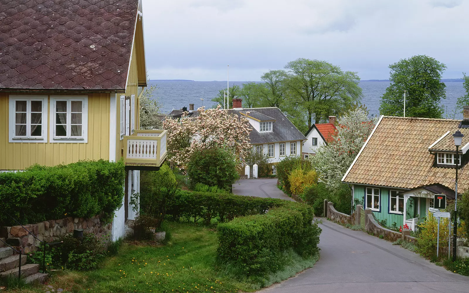 kleng europäesch Stad zu Arild, Schweden