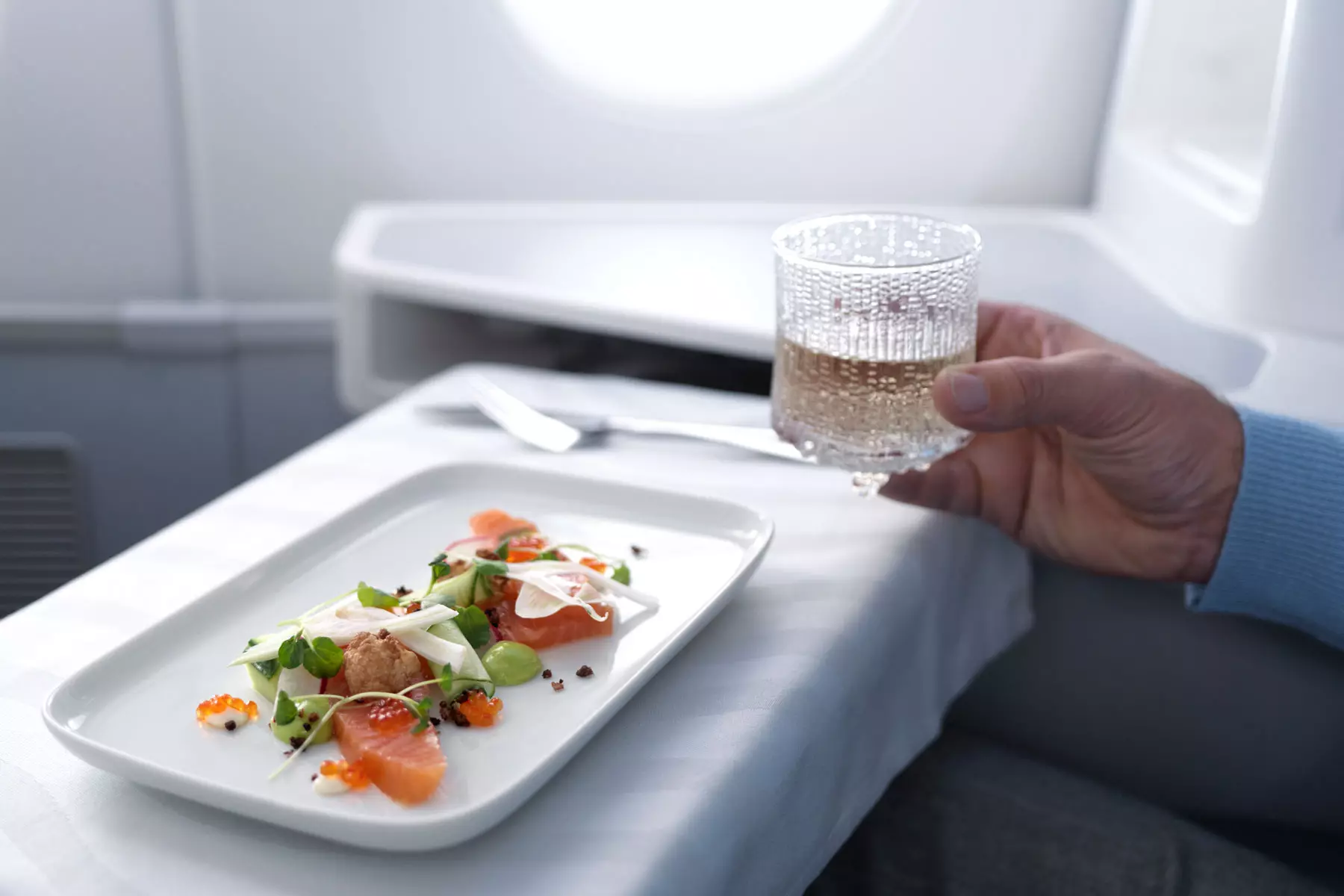 Finnair biznesa klases maltīte