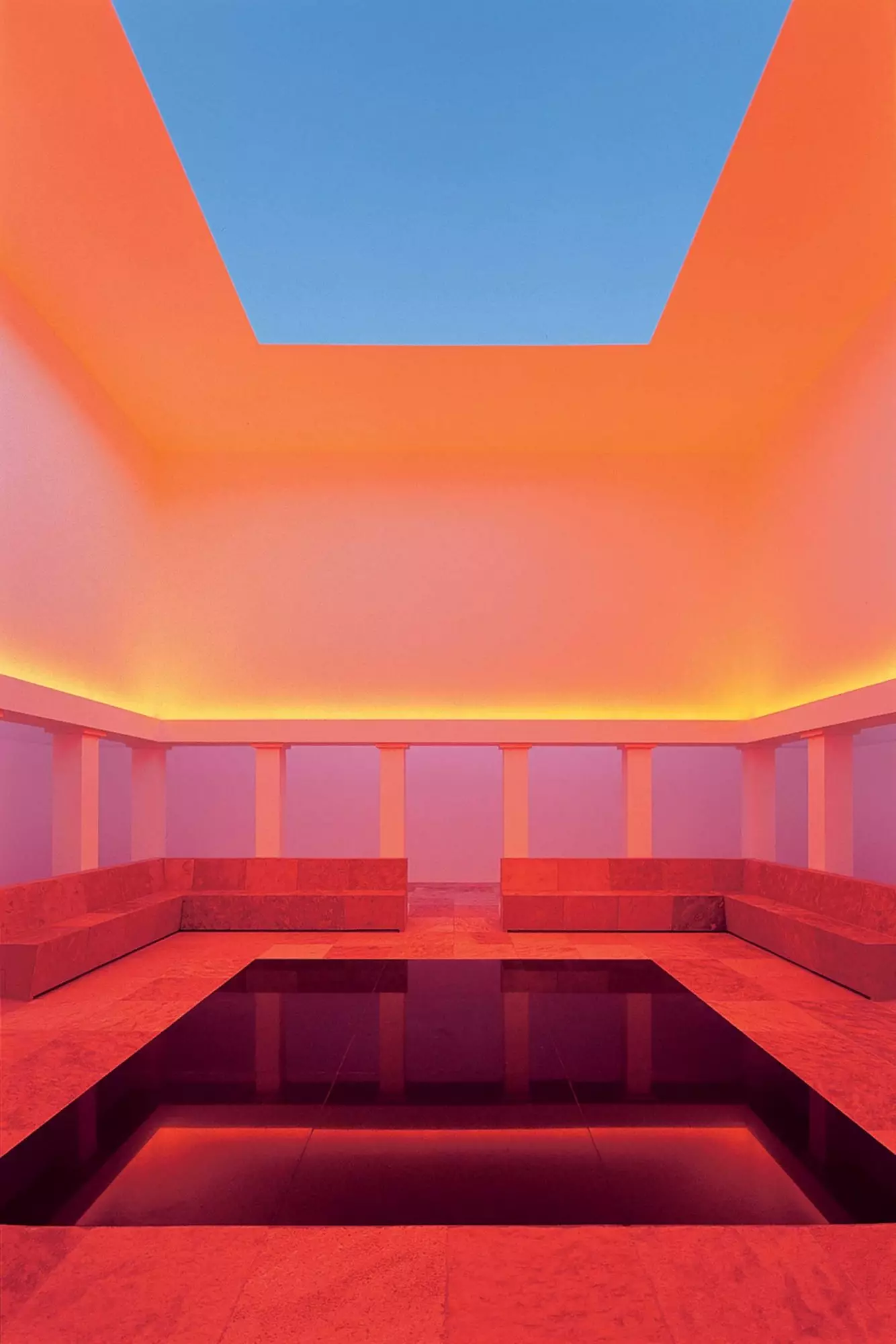 Buluu ti a ko rii ni Ile ọnọ James Turrell, ni Bodega Colomé