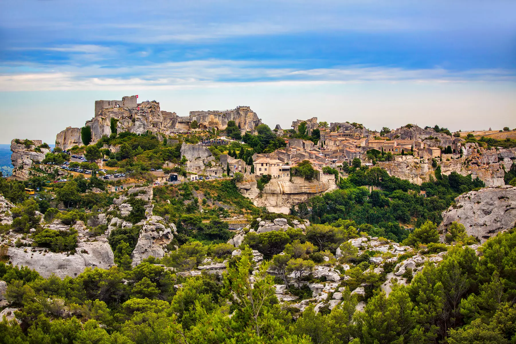 Les Baux-de-Provenceko ikuspegia, Provence, Frantzia