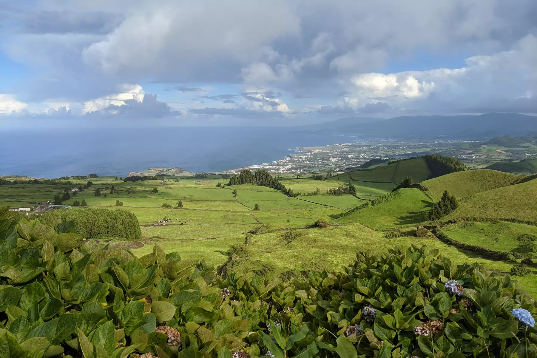 Ntsuab toj roob hauv pes ntawm Azores