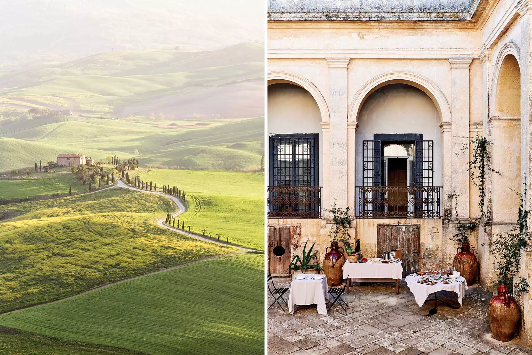 Escenas de Toscana y Puglia, Italia