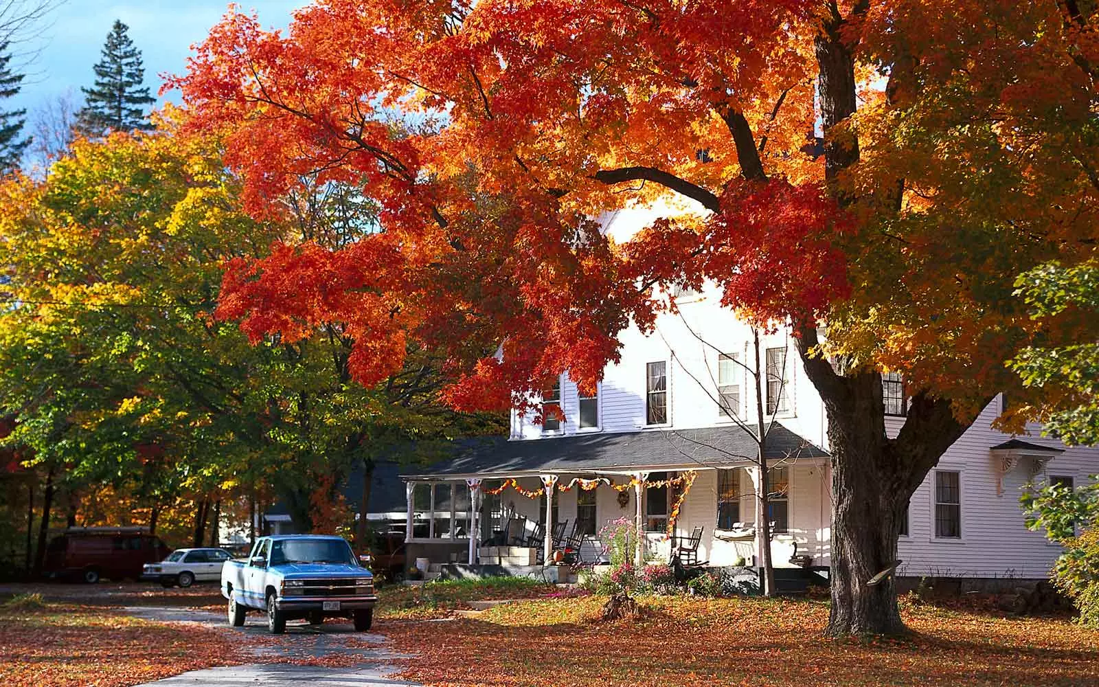 Autumn i North Conway, New Hampshire