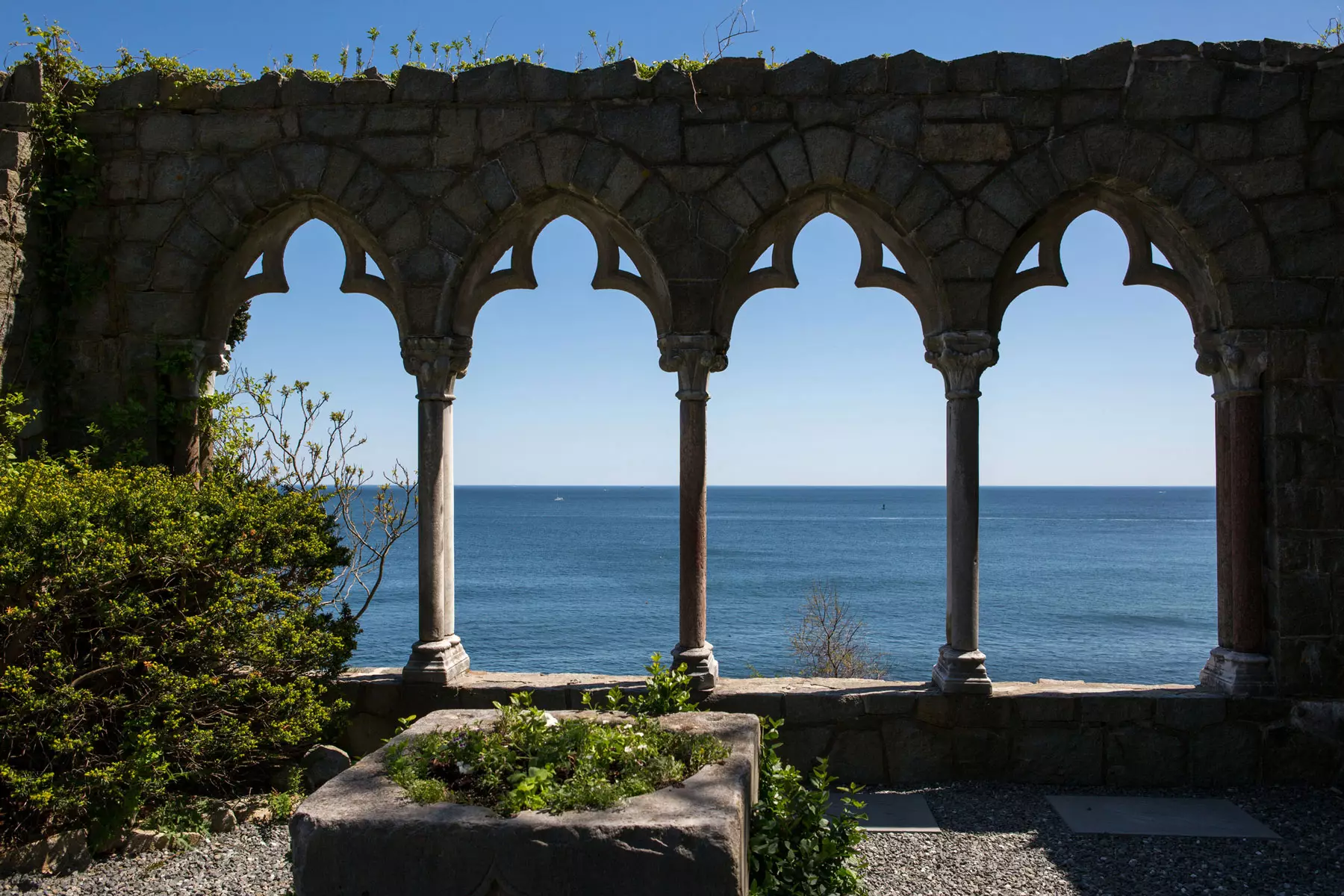 Hammond Castle på kysten av Gloucester, Massachusetts