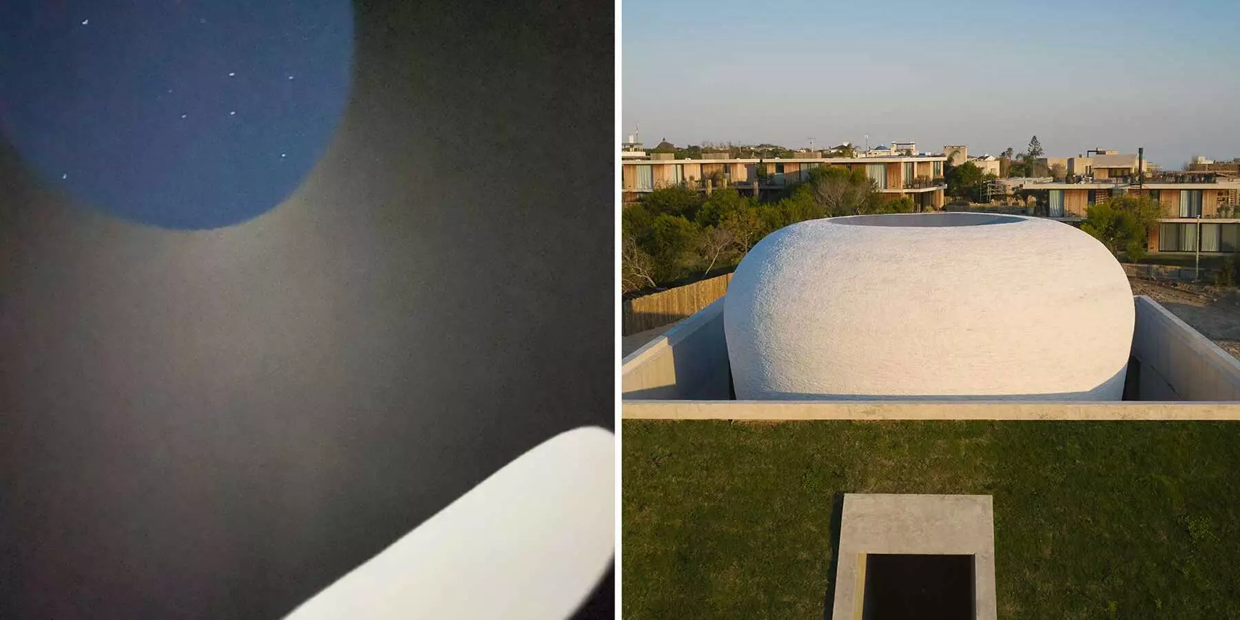 James Turrell Yatangije Ikirere gishya kuri Posada Ayana muri José Ignacio, Uruguay