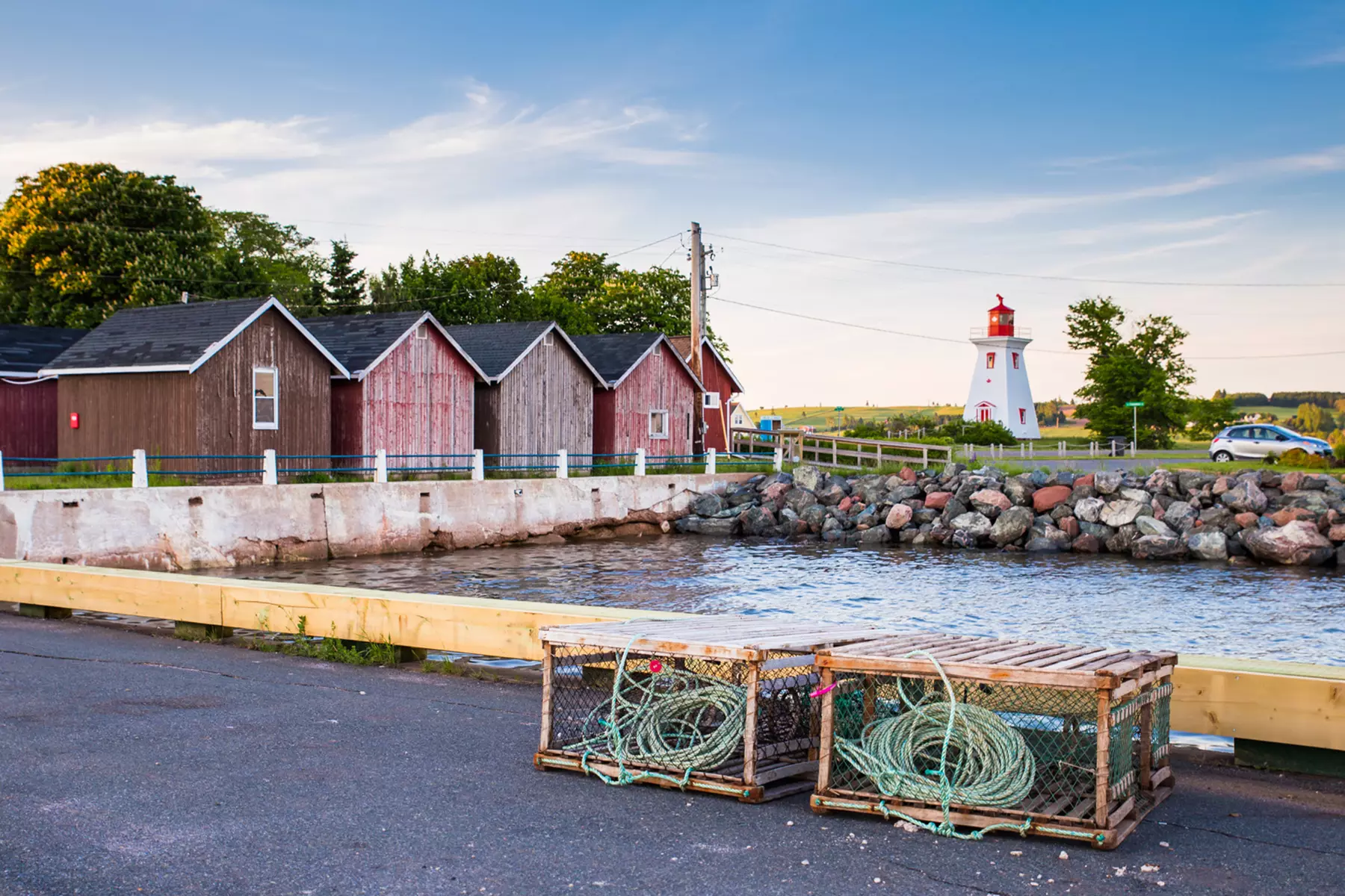 Udsigt over Victoria ved havet på Prince Edward Island