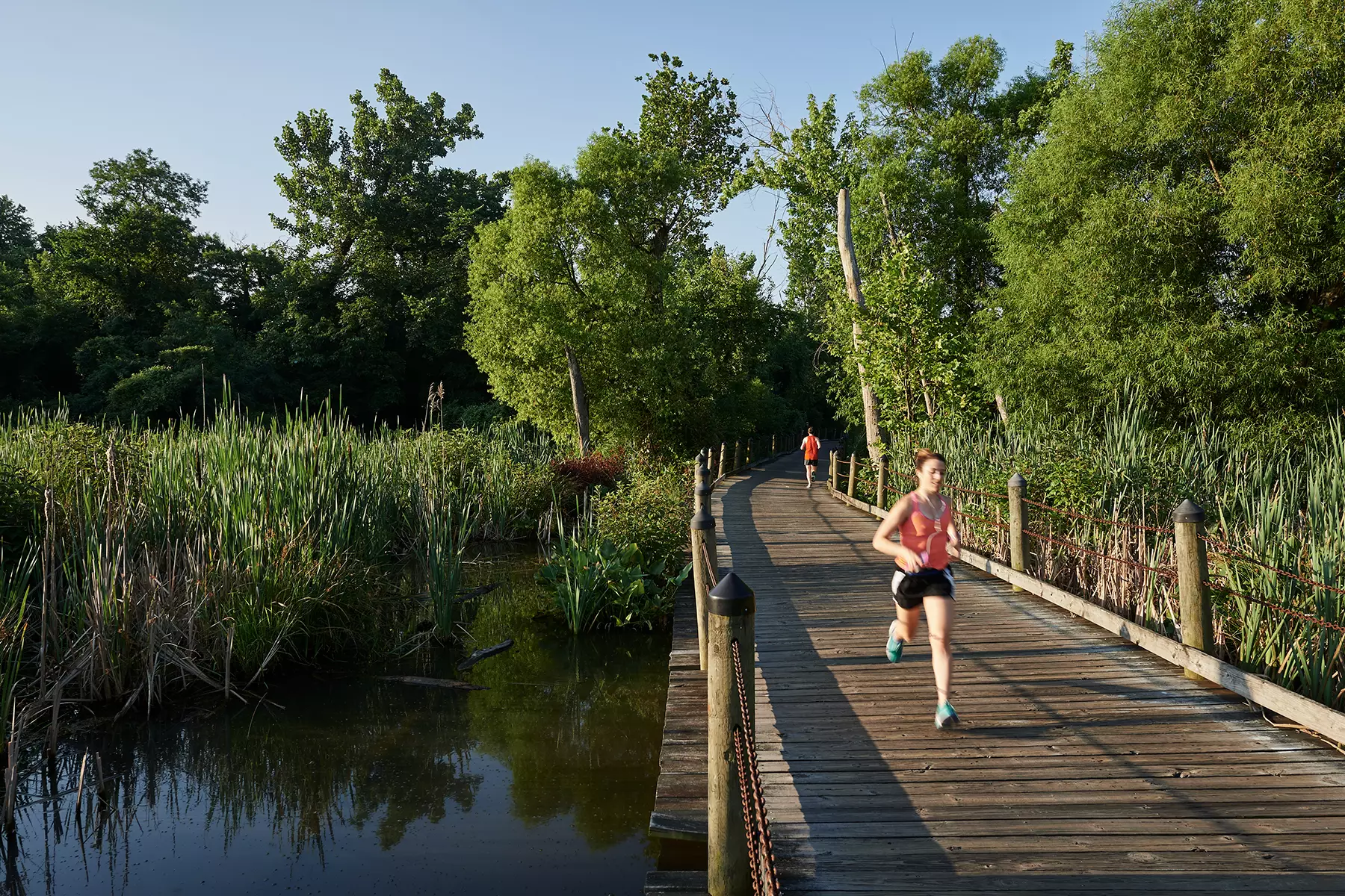 Runner li ser Çiyayê Vernon Trail